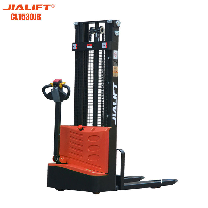 Lifting Height 3000mm Electric Stacker 1.5 Ton 2 Ton Rated Traction ...